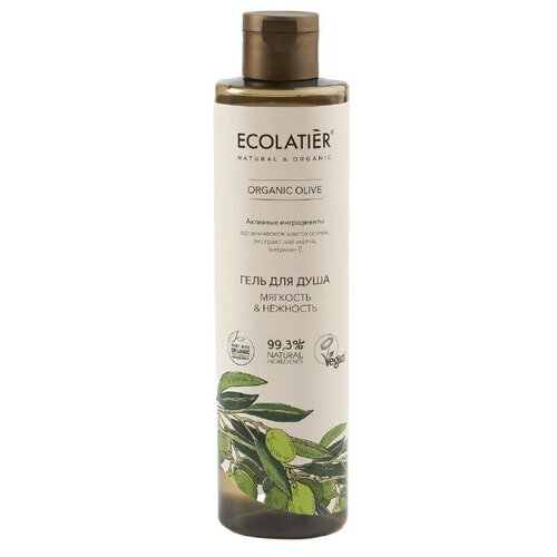 Гель для душа Ecolatier Organic Olive Мягкость & Нежностьолива и кокос, 350 мл, 360 г