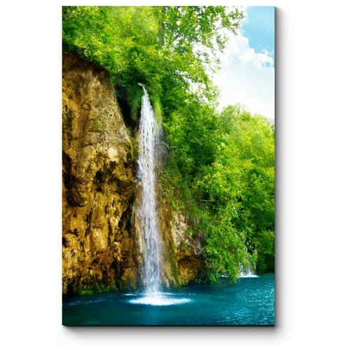 Модульная картина Водопад в лесах Хорватии 70x105