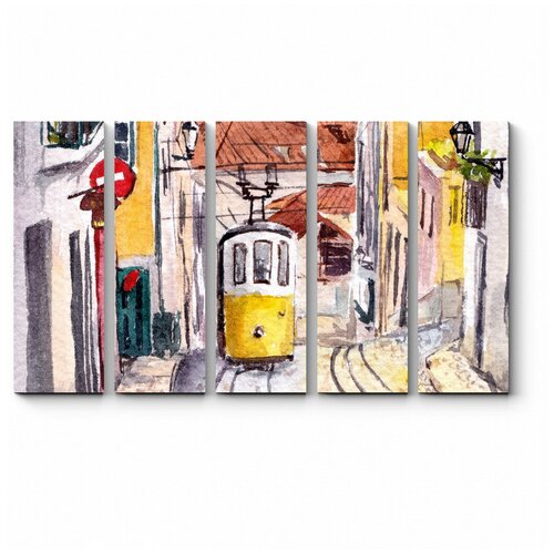 Модульная картина На узких улочках Лиссабона 130x78