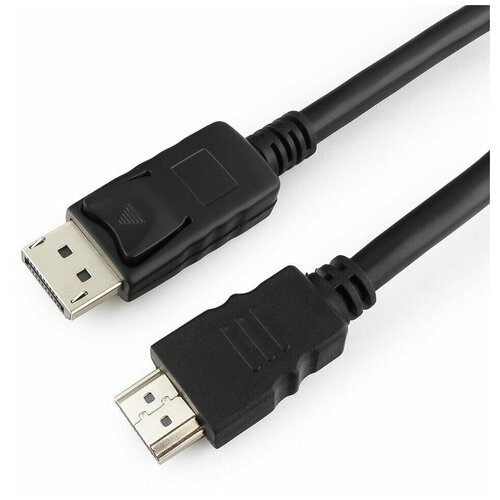 Bion Кабель DisplayPort - HDMI, 20M/19M, однонаправленный конвертор сигнала с DisplayPort в HDMI, 3м, черный [BXP-CC-DP-HDMI-030]