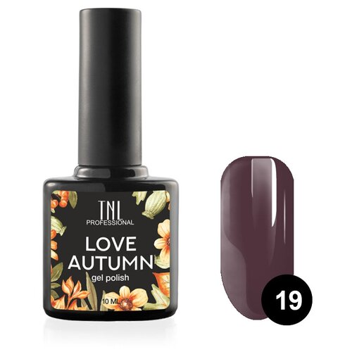 TNL Professional Гель-лак Love Autumn, 10 мл, 10 г, №19 - темный шоколад