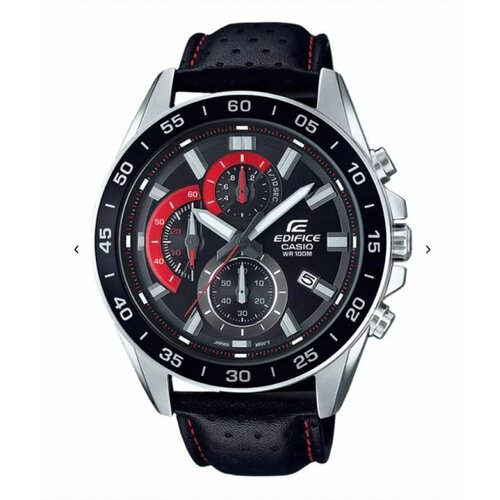 Наручные часы CASIO Edifice EFV-550L-1A, черный, серебряный