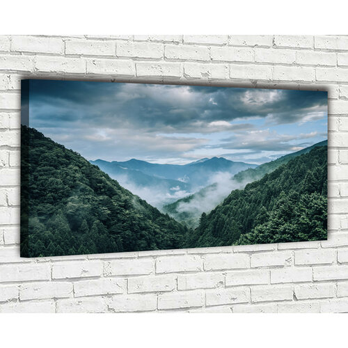 Большая картина на холсте для интерьера "Захватывающий пейзаж" 60х100 см. Ф0034 Крепления в подарок