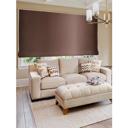 Римская штора "Lindor", темно-коричневый, 120х160 см