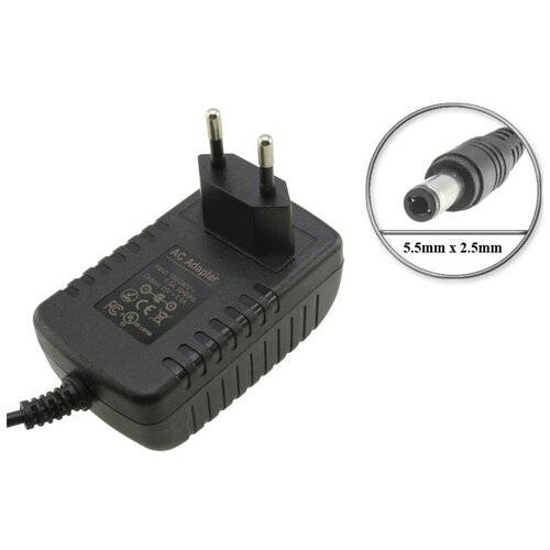 Адаптер (блок) питания 25V, 0.6A, 5.5mm x 2.5mm (ZD12D250060BS, PN12D250060W), для пылесоса Vax Blade 24V TBT3V1B2, TBT3V1F1, TBT3V1H1, TBT3V1T2