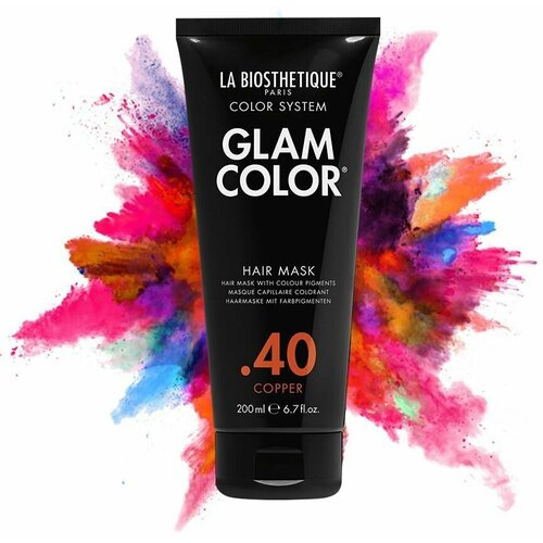 La Biosthetique Glam Color Hair Mask .40 Copper Тонирующая маска для волос .40 Copper, 200 мл