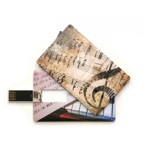 Подарочный USB-накопитель фортепиано оригинальная флешка пластиковая карта 32GB