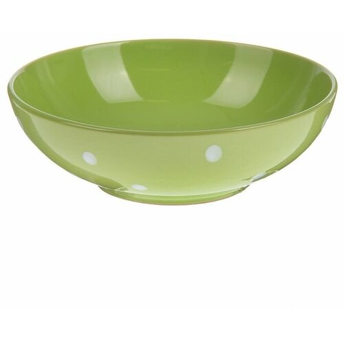 Тарелка суповая Доляна «Зелёный горох», 700 мл, 18,7×5,7 см, цвет зелёный