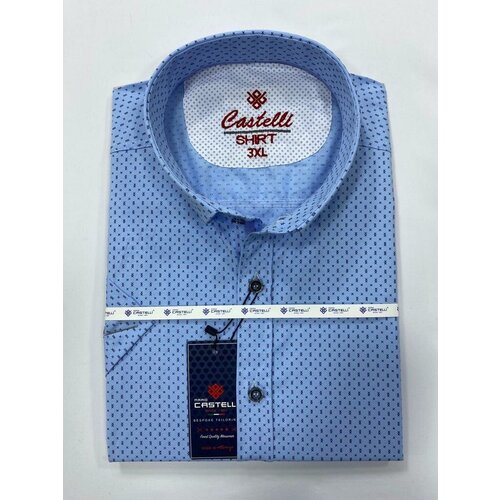 Рубашка Castelli, размер 3XL(62), голубой