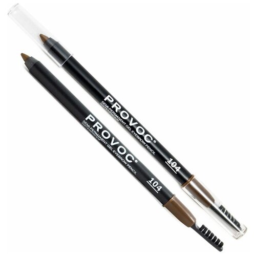 Provoc Карандаш для бровей Semi-Permanent Gel Eyebrow Pencil Waterproof, оттенок 104