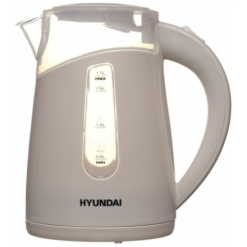 Чайник электрический HYUNDAI HYK-P2030, 2200Вт, кремовый