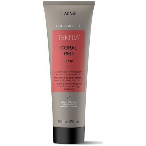 Lakme Teknia Refresh Coral Red Маска для обновления цвета красных оттенков волос, 250 г, 250 мл, туба