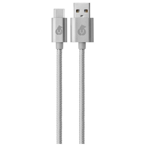 Кабель uBear Cord USB - USB Type-C (DC07), 1.2 м, серый