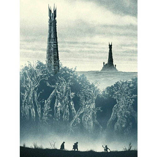 Плакат, постер на бумаге The Lord of the Rings /Властелин Колец/искусство/арт/абстракция/творчество. Размер 60 х 84 см