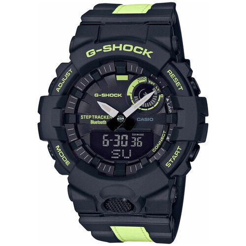 Наручные часы CASIO G-Shock GBA-800LU-1A1, зеленый, черный