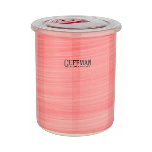 Керамическая банка с крышкой Guffman C-06-002-P розовый, 0.7 л