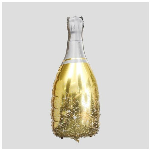 Шар фольгированный 40" «Бутылка шампанского», цвет золотой