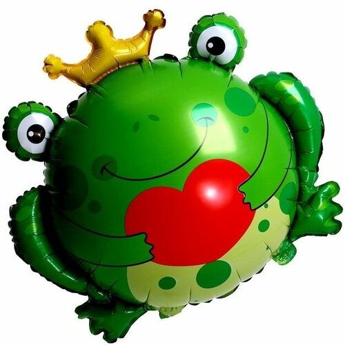 Воздушный шарик, фольгированный 28" "Влюбленная лягушка"