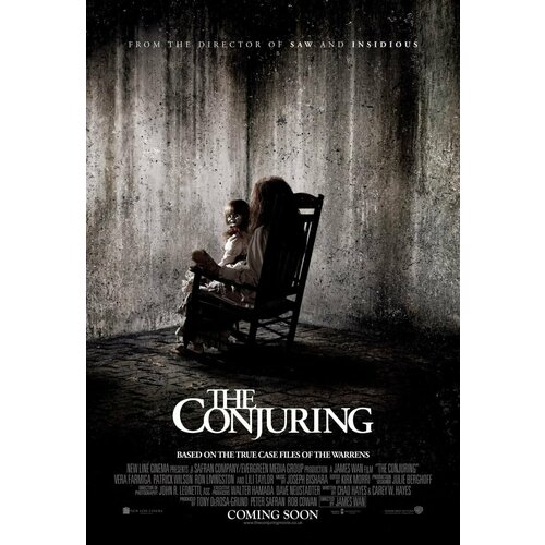 Плакат, постер на бумаге Заклятие (The Conjuring, 2013г). Размер 42 х 60 см