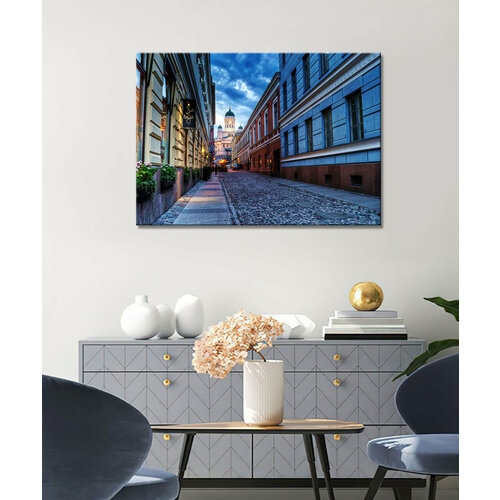 Картина/Картина на холсте для интерьера/Картина на стену/Картина для кухни/ - Финляндия Хельсинки (2) 60х80