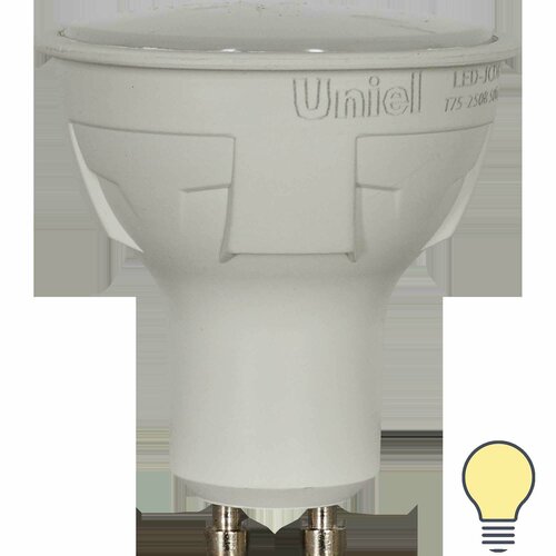 Лампа светодиодная Uniel GU10 220 В 6 Вт спот 500 лм тёплый белый свет
