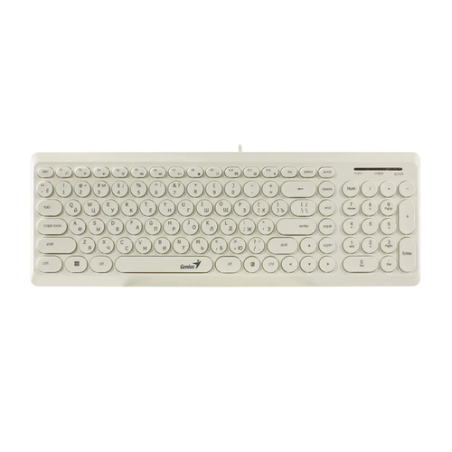 Клавиатура Genius SlimStar Q200 (31310020412), USB, белый