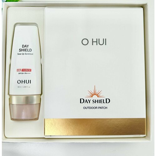 O HUI Солнцезащитный крем для лица SPF 50 Day Shield Tone Up Sunblock Uv Force