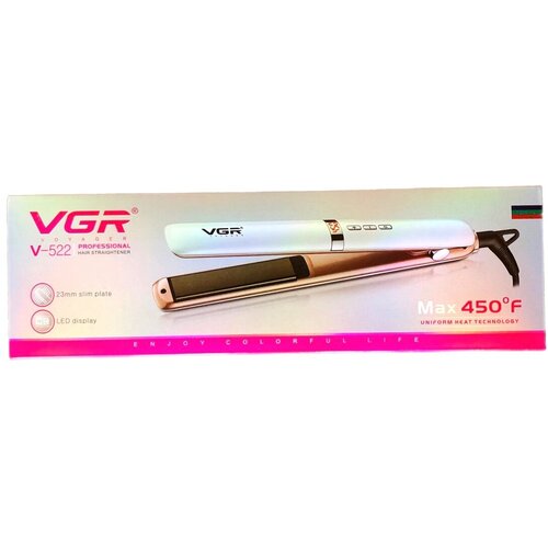Профессиональный выпрямитель/утюжок для волос VGR V-522, Электрощипцы
