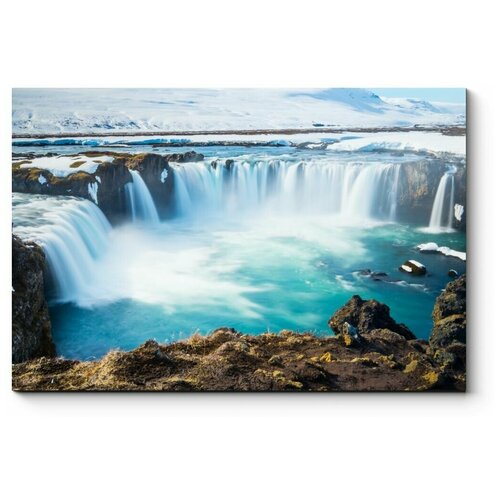 Модульная картина Грандиозный водопад Исландии 110x73