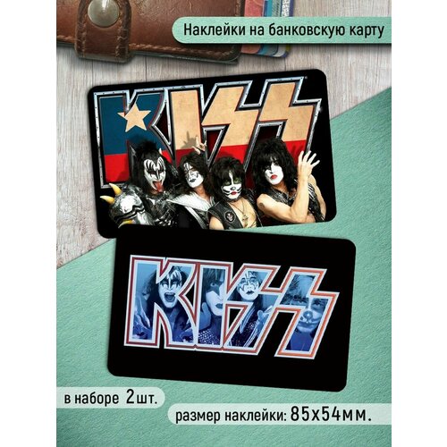 Наклейки на банковскую карту Kiss Кисс Стикеры рок музыка