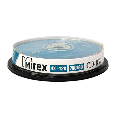 Диски Mirex CD-RW Case Box (10 шт.) 700Мб 4х-12x (UL121002A8L)