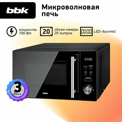 Микроволновая печь BBK 20MWS-722T/B-M, черный