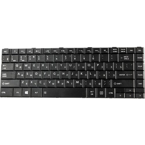 Клавиатура для ноутбука Toshiba L800 L830 C800 M800 черная p/n: 9Z. N7SSQ.001