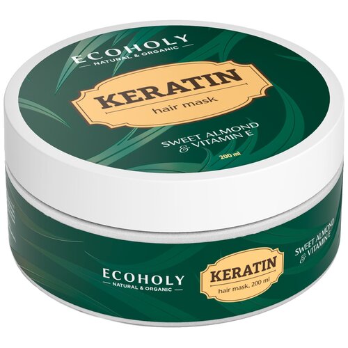Маска кератиновая для волос Lucas Cosmetics Ecoholy Keratin Hair Mask