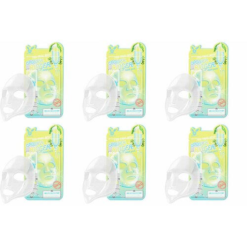 Elizavecca Маска на тканевой основе Tea Tree Deep Power Ringer mask pack, 6 шт