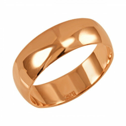 Кольцо обручальное Goldika, красное золото, 585 проба, размер 16.5