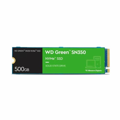 Внутренний SSD диск WD Green SN350 500GB M.2 (WDS500G2G0C)