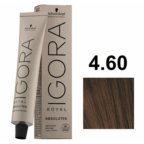 Schwarzkopf Igora Royal Absolute Крем-краска для волос 4/60 средне-коричневый шоколадный натуральный 60мл