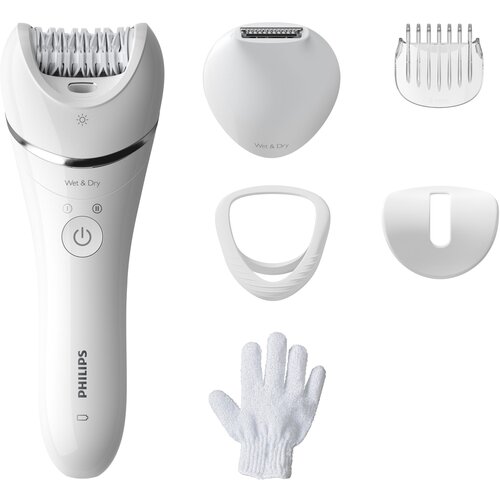 Эпилятор Philips BRE715 Epilator Series 8000, белый