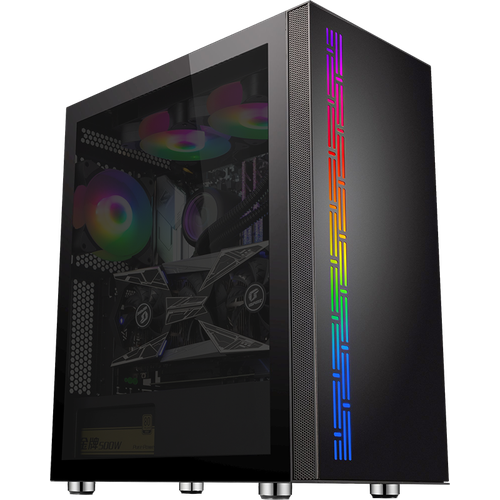 Компьютер GANSOR OPTIMAL-3538871 AMD Ryzen 7 7700X 4.5 ГГц, B650M, 16Гб DDR5 4800 МГц, SSD M.2 480Гб, HDD 3Тб, RTX 3070 8Гб (NVIDIA GeForce), 700Вт