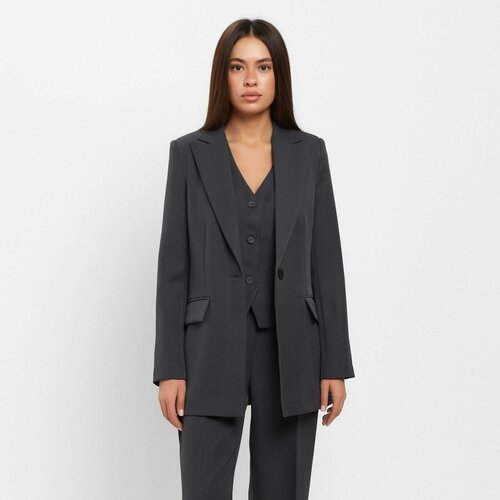Пиджак MIST, размер 44, черный, серый