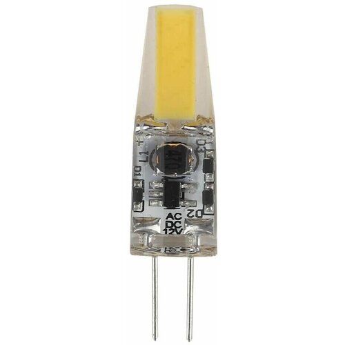 Лампа светодиодная G4 3W 220V 2700K 37,5x10 COB Диод силикон BL5 General ( 5шт.) 651801