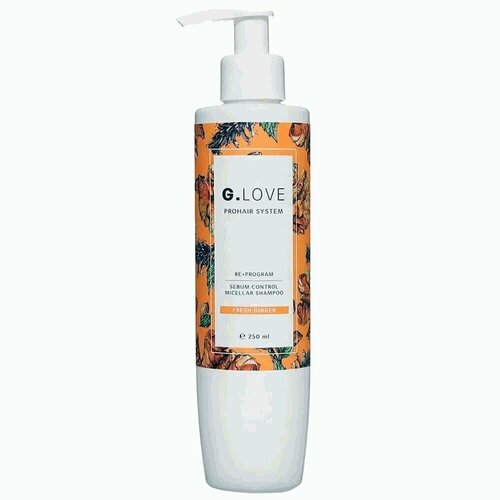 G.Love Sebum Control Micellar Shampoo Fresh Ginger Мицеллярный шампунь для жирной кожи головы 250 мл