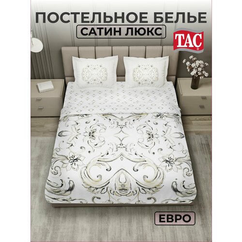 Комплект постельного белья TAC, Сатин, Евро, Турция, Наволочки 50х70