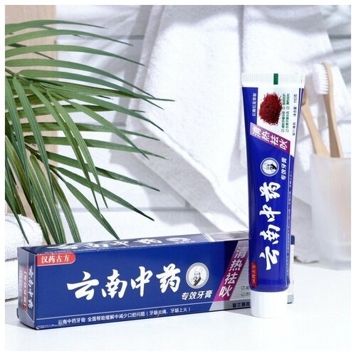 Зубная паста китайская традиционная на травах с шеффлерой, противовоспалительная, 110 г, 2 штуки