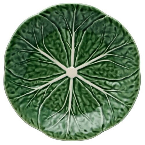 Тарелка закусочная "Капуста", диаметр 19 см, цвет зеленый, керамика, Bordallo Pinheiro, Португалия, BOR65000462