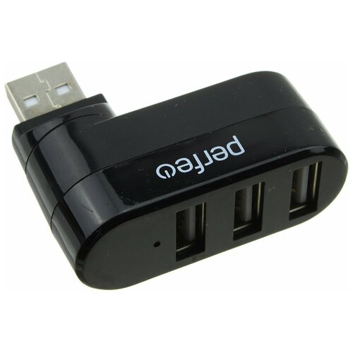 USB-Концентратор Perfeo Perfeo 3 Port, (PF-VI-H024 Black) чёрный