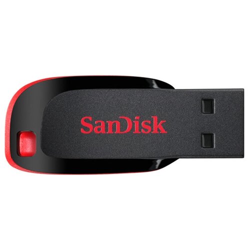 Флешка SanDisk Cruzer Blade 16 ГБ, 1 шт., черно-красный