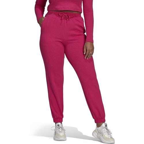 Брюки adidas Originals Rib, размер 34, розовый