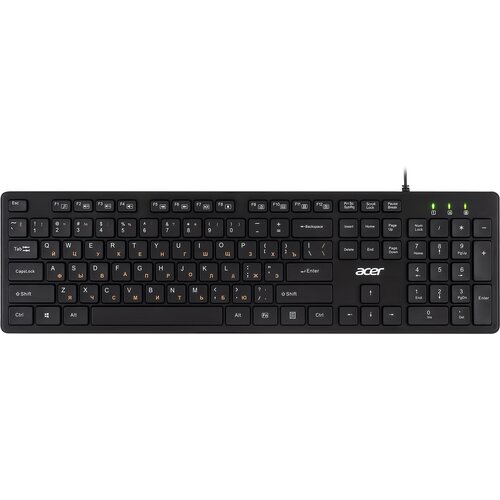 Клавиатура Acer OKW122, USB, черный [zl. kbdee.00c]